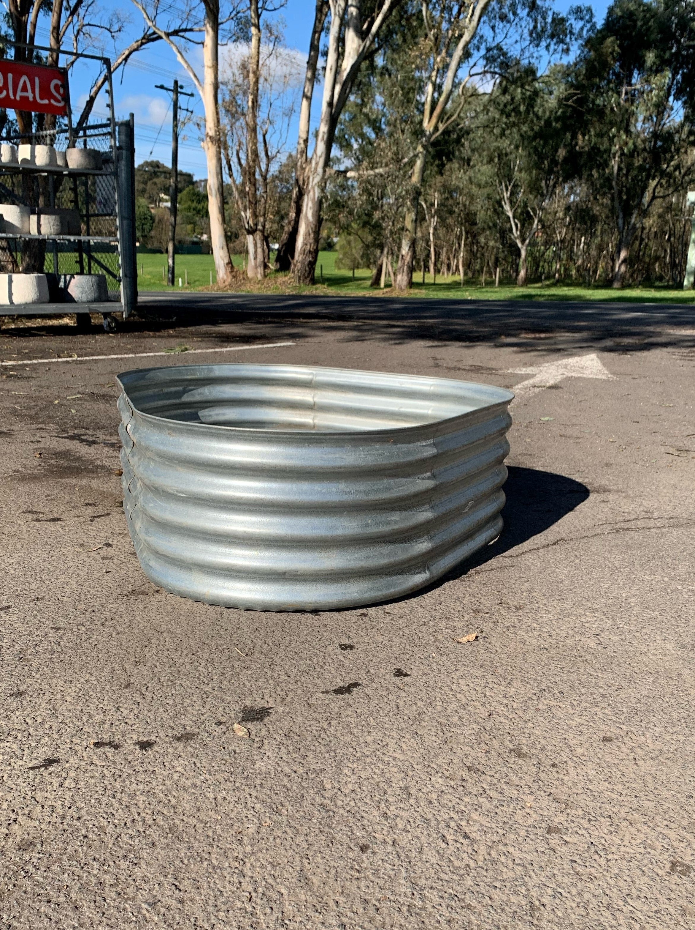 1.23m x 1.23m Triangle - Galvanised Raised Garden Beds | NILLUMBIK NURSERY